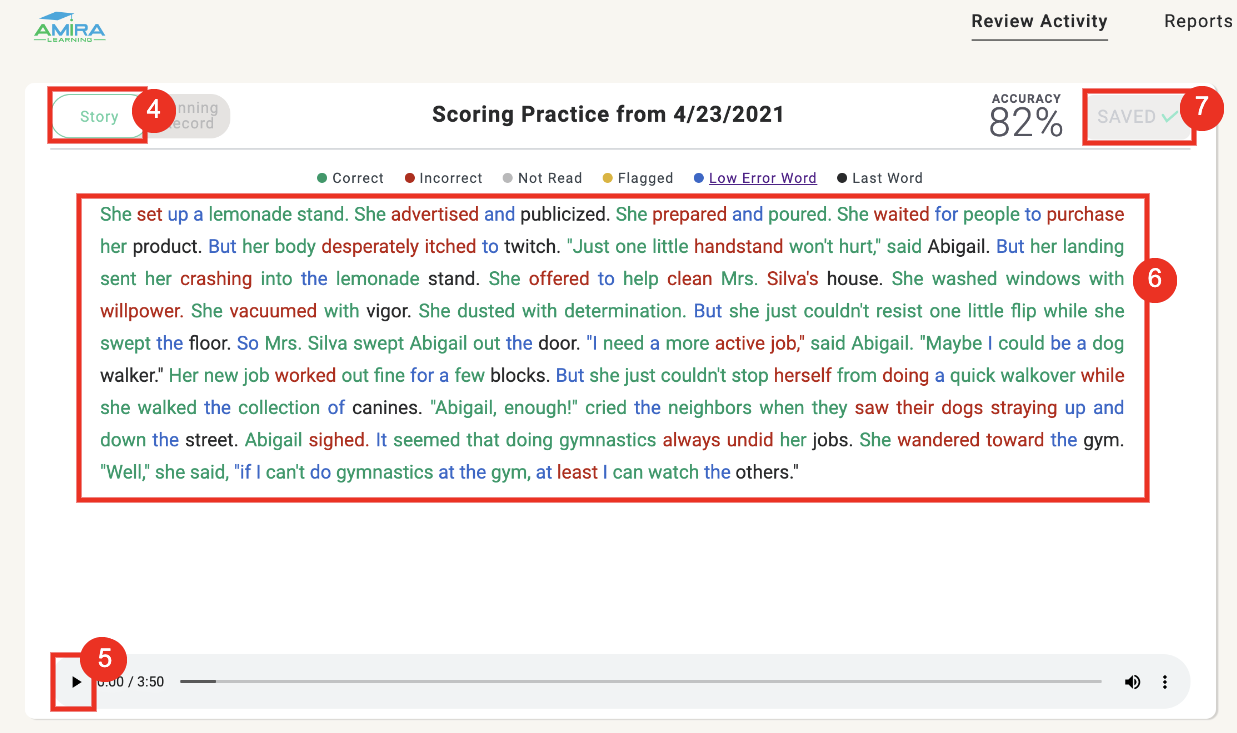 How do I use the Practice Scoring Screen?